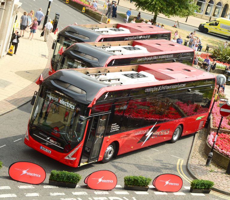 Electric buses powered by diesel generator till charging stations will ...
