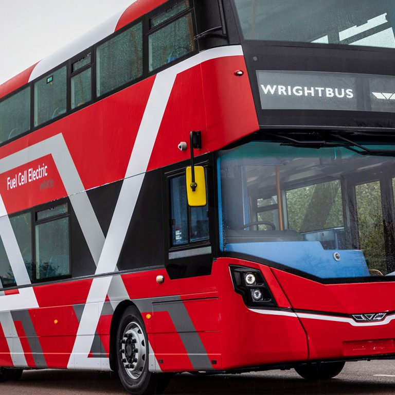 Wrightbus unveiled the first fuel cell double decker in the world