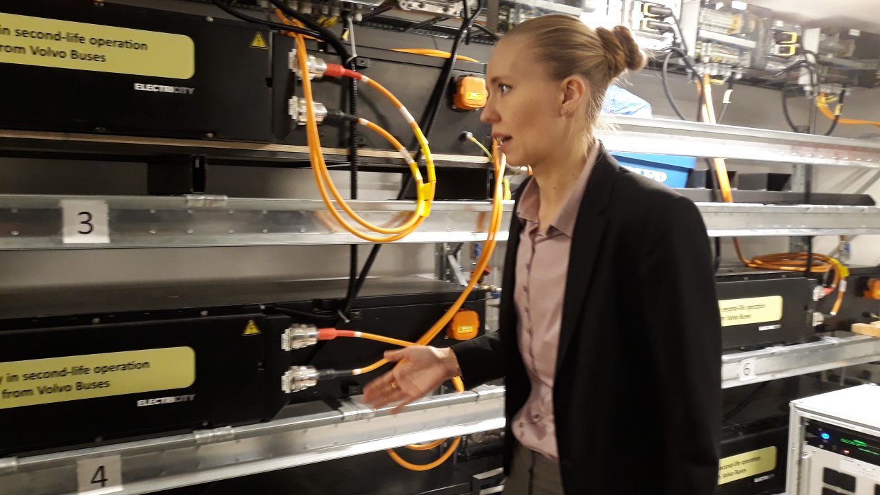 Volvo electric bus batteries used to store solar energy in apartment ...