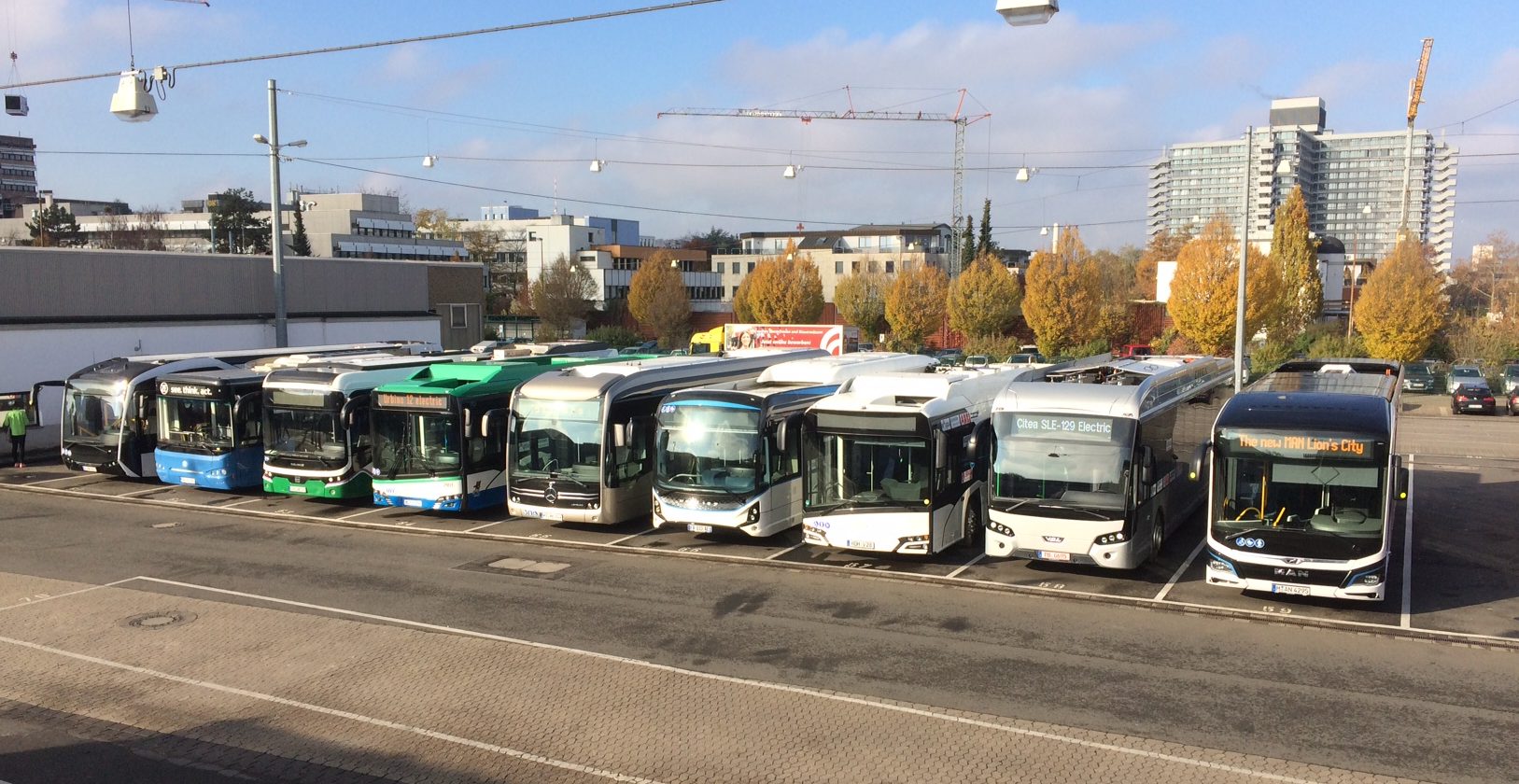 Ebus Test in Bonn: nine electric buses gathered for a three-days test ...