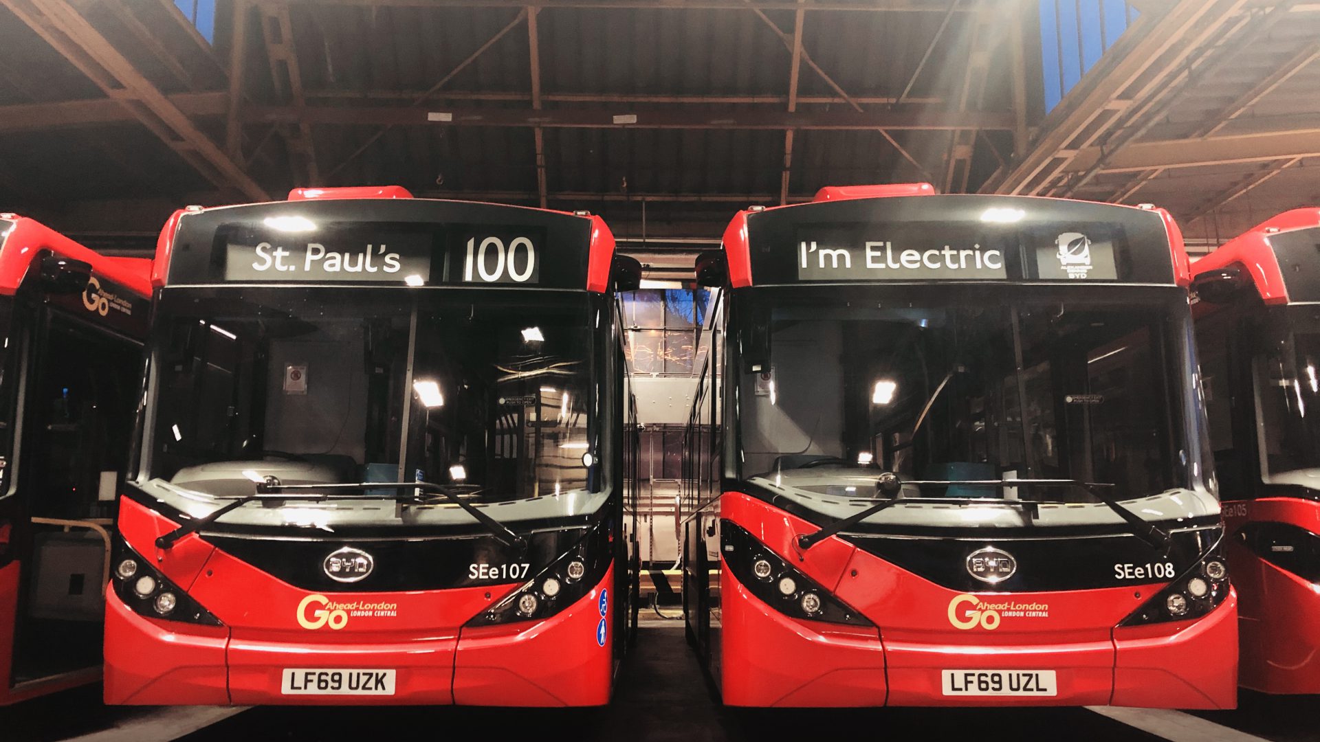 Go-Ahead London rolls out the 100th Enviro200EV. It's the first time for the 9.6-meter ...