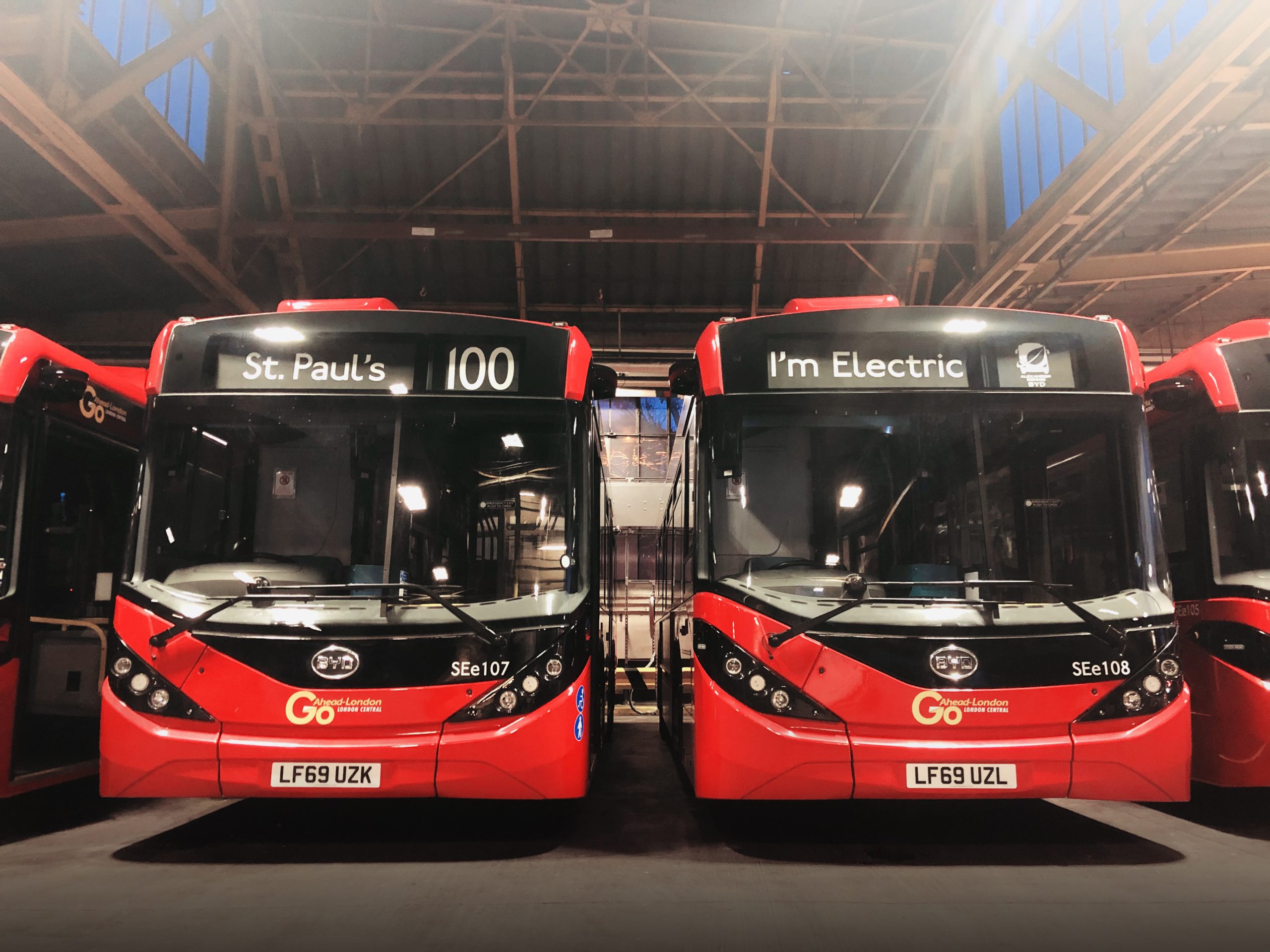 Go-Ahead London rolls out the 100th Enviro200EV. It's the first time ...