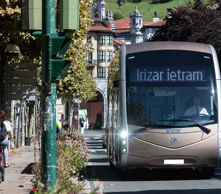Irizar e-mobility for Orléans. 29 ie tram electric buses stand on the ...