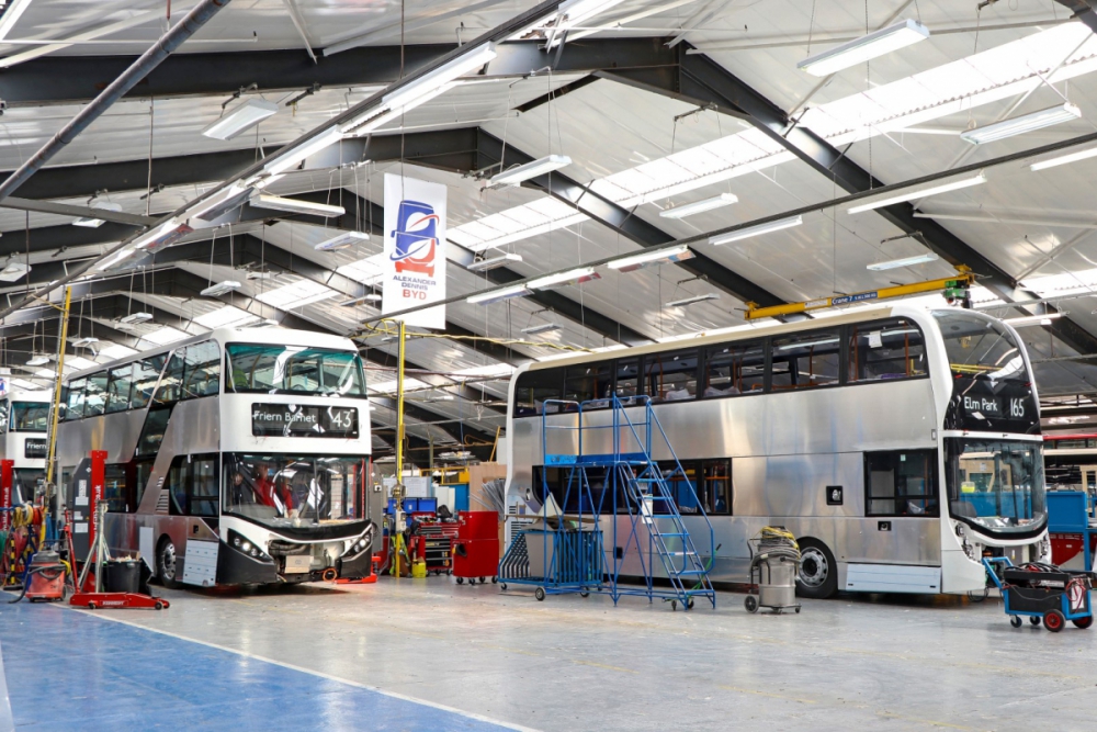 ADL - BYD electric buses, also chassis are set to be assembled in the UK