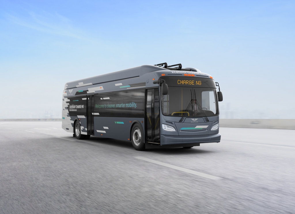 New Flyer unveils its new generation electric bus range Xcelsior CHARGE NG