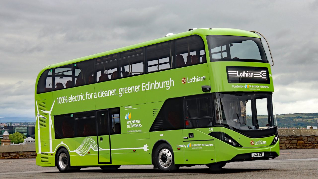 Edinburgh, an electric bus fleet funded by SP Energy Networks ...