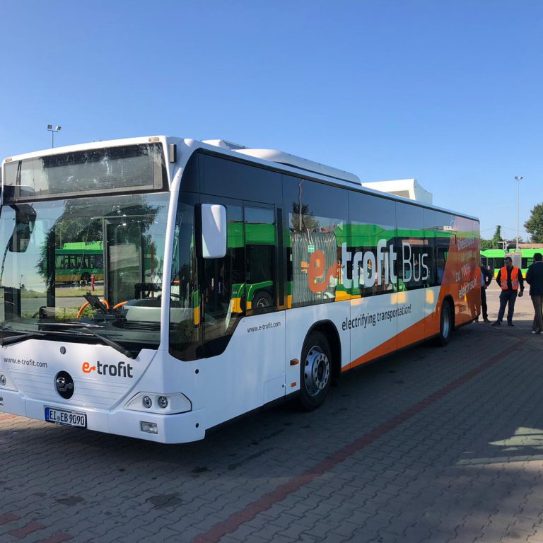 Pepper Motion converted bus on a roadshow in Poland - Sustainable Bus