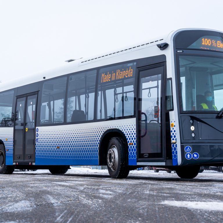 Lithuanian-made Dancer e-bus prototype now tested at Vilnius Airport