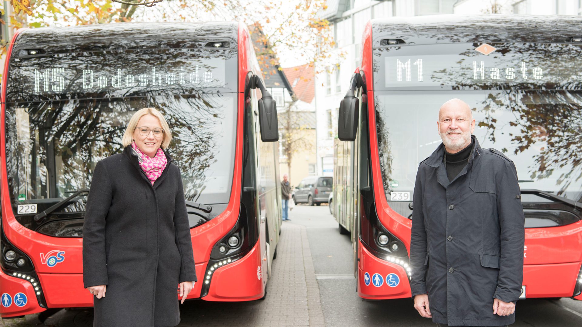 Articulated electric buses are now in operation on all five Osnabrück's ...