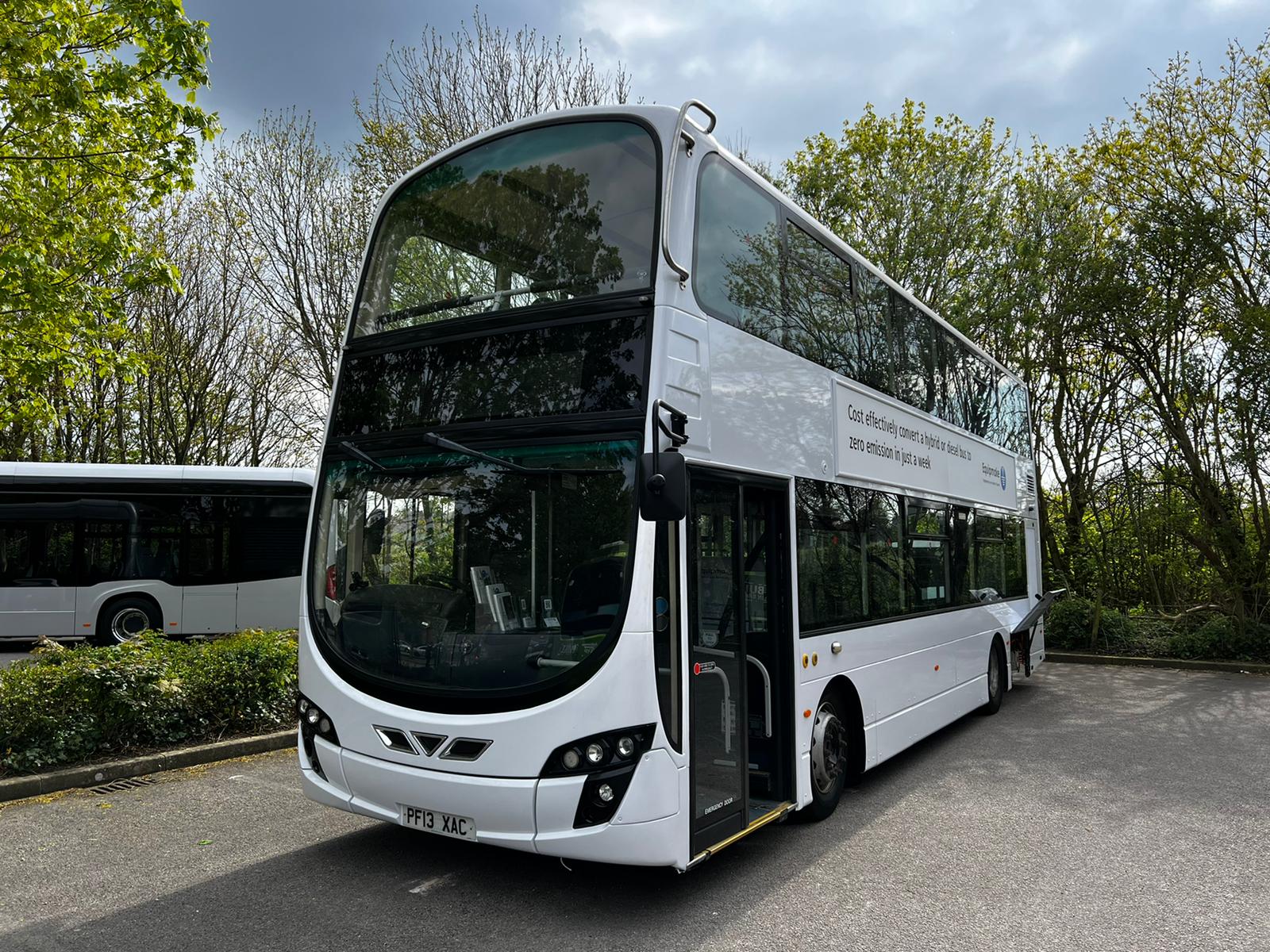 Equipmake showcases its repower solution (on a Volvo double decker bus)