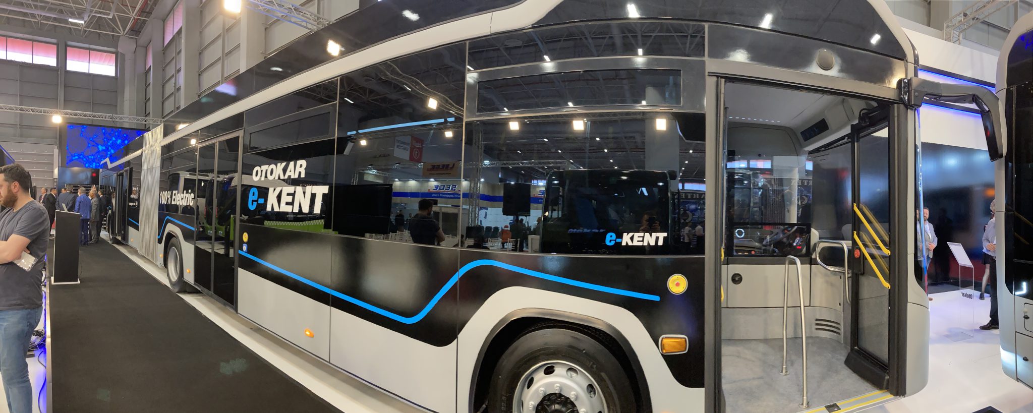 Otokar launches articulated version of the e-Kent at Busworld Turkey