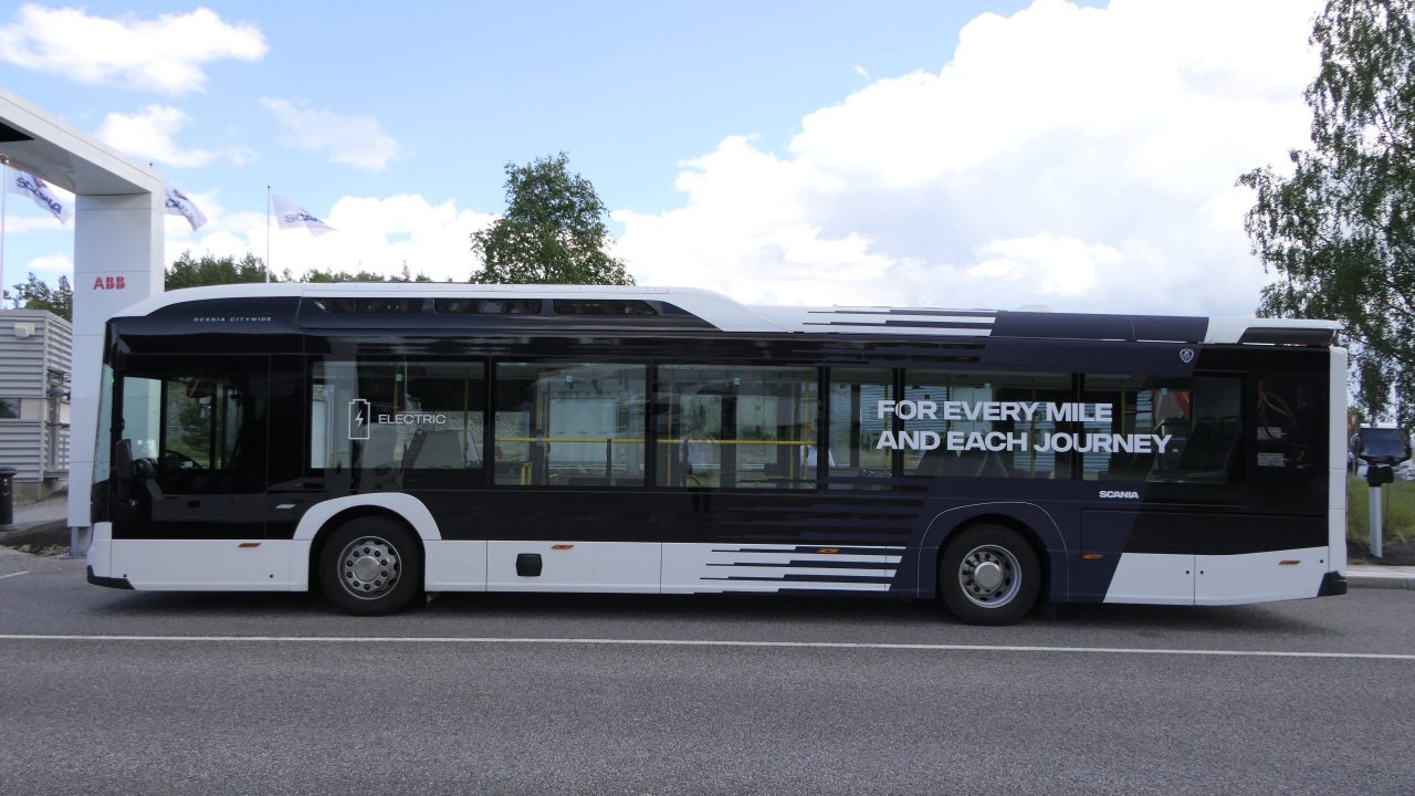 Scania Citywide fully electric presented to the press in Södertälje ...