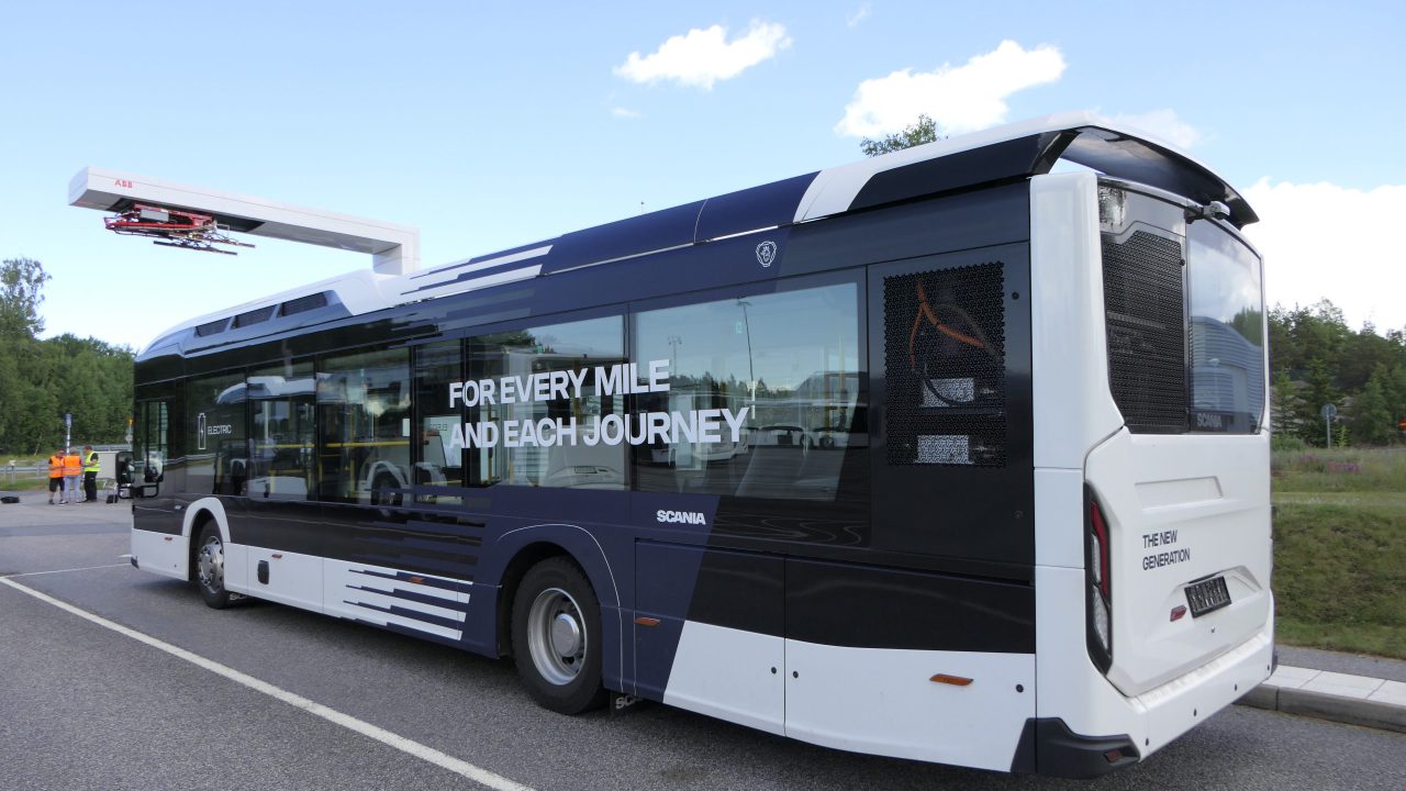 Scania Citywide fully electric presented to the press in Södertälje ...