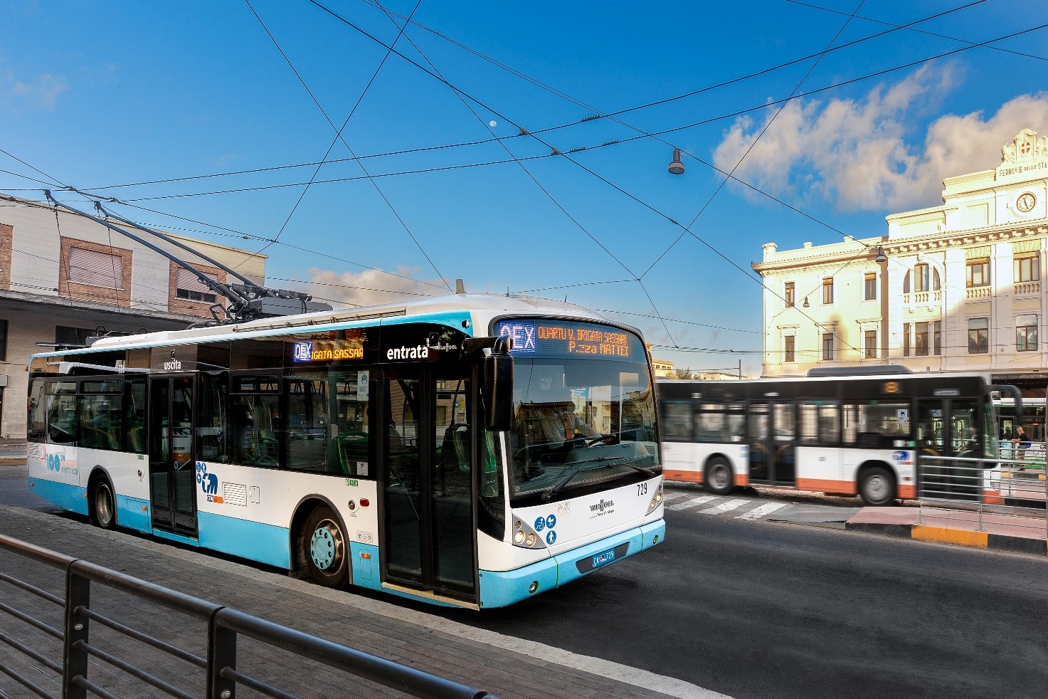 QEX, the new trolleybus line in Cagliari - Sustainable Bus