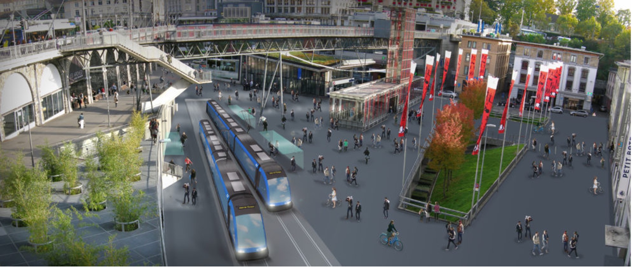 Tramlink for the new tram line in Lausanne - Sustainable Bus
