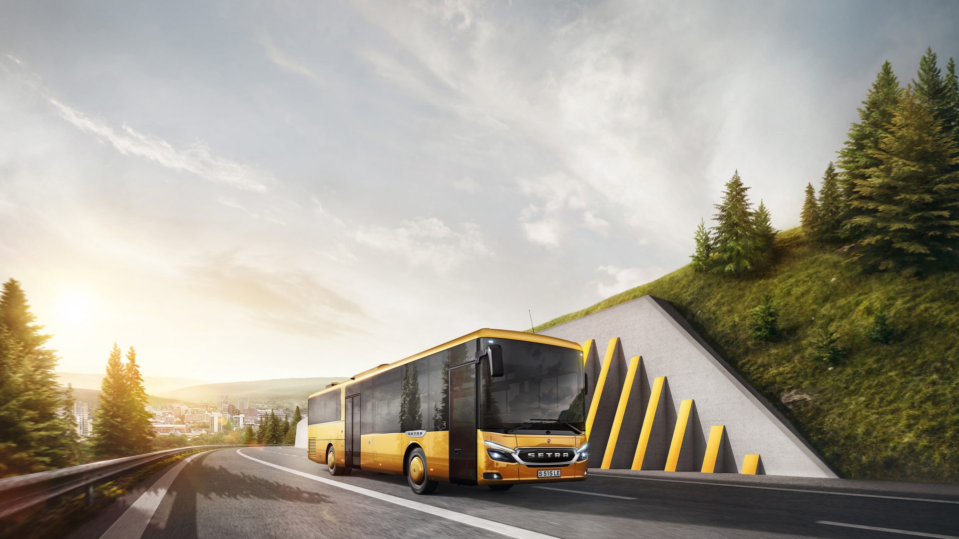 Daimler Buses launches new series Setra MultiClass 500 LE. With weight ...