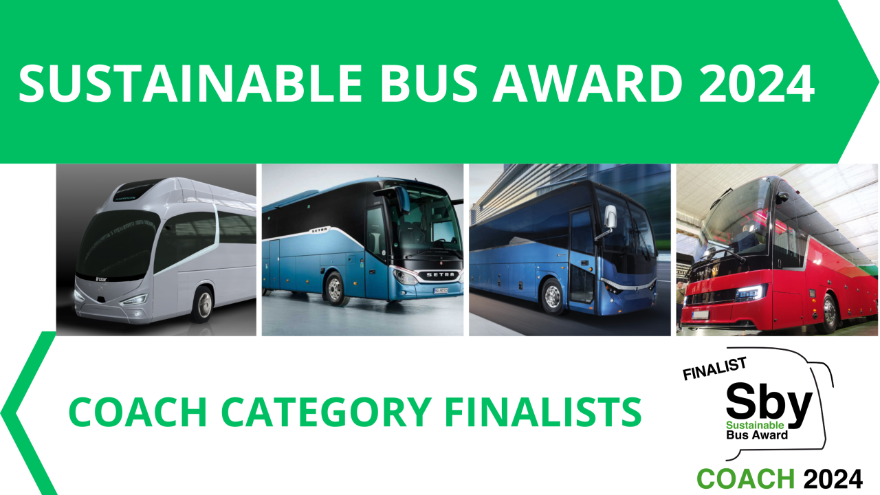 The Sustainable Bus Awards 2024 will be presented at Busworld. The list ...