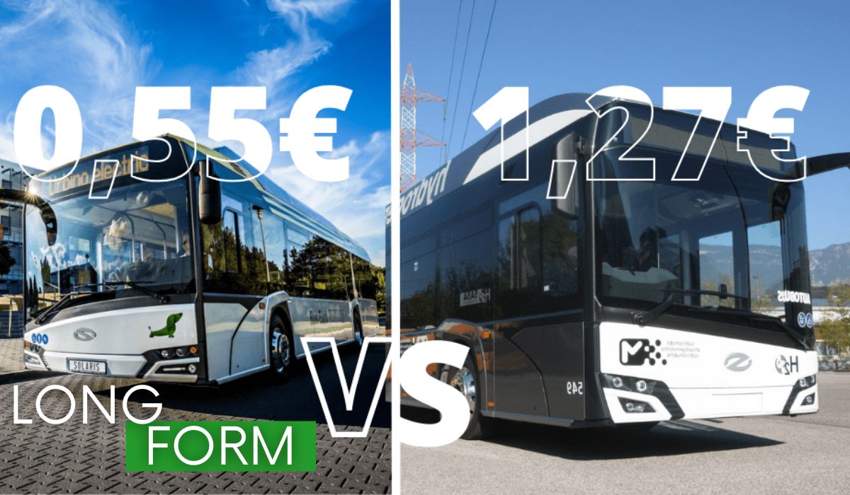 Battery-electric vs fuel cell buses? New study found FCEB running costs ...