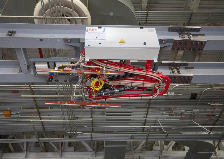 New York State, bus electrification poject progress with 53 pantographs