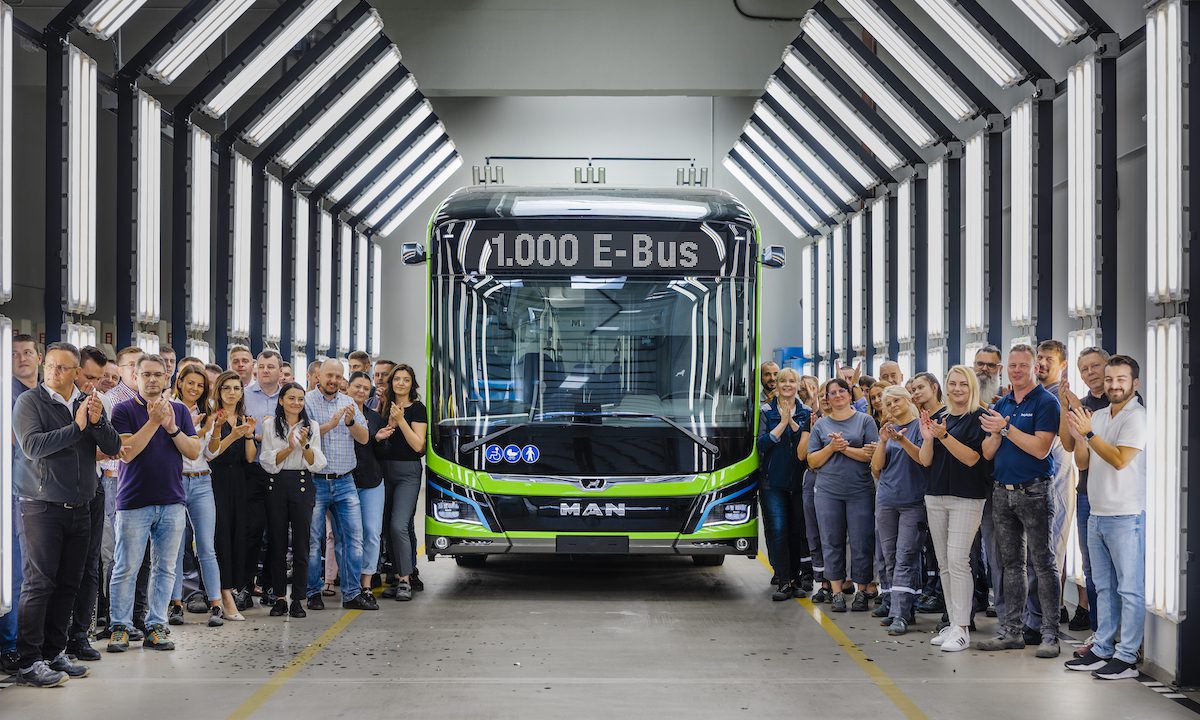 MAN has produced 1,000 electric buses so far