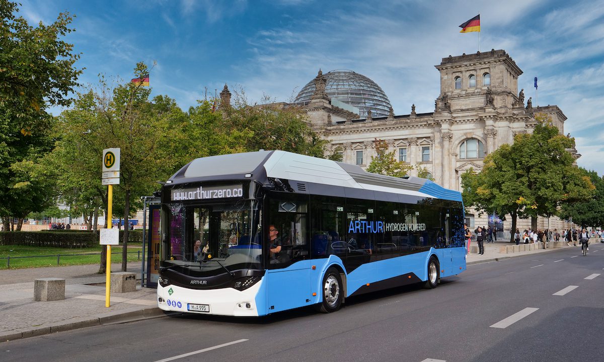 Arthur Bus, the German newcomer brought a 12-meter fuel cell bus at ...