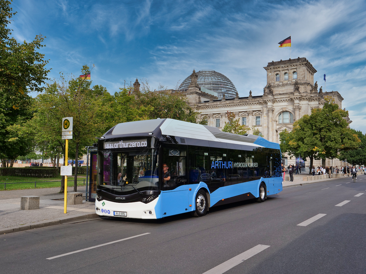Arthur Bus, the German newcomer brought a 12-meter fuel cell bus at Busworld