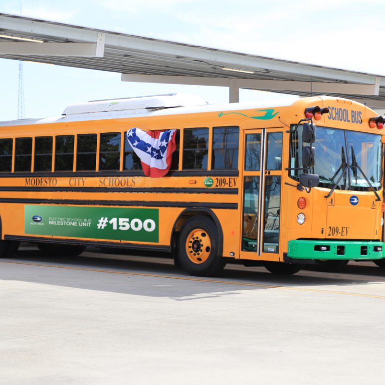 Blue Bird has delivered in California its 1,500th electric school bus