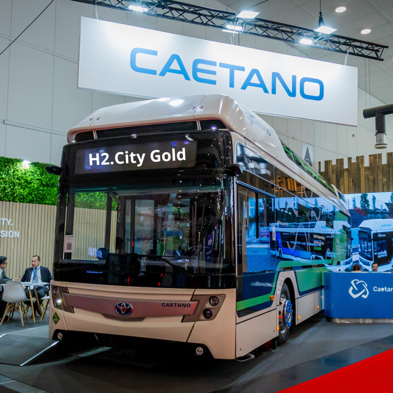 CaetanoBus European market leader for hydrogen buses with 32% market share