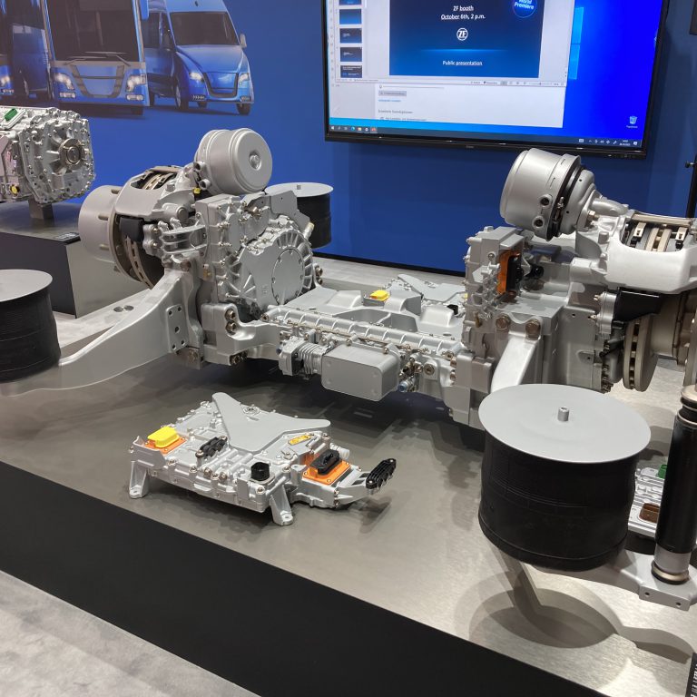 Up the curtain on the AxTrax 2 electric axle by ZF (with series production to begin in 2025)