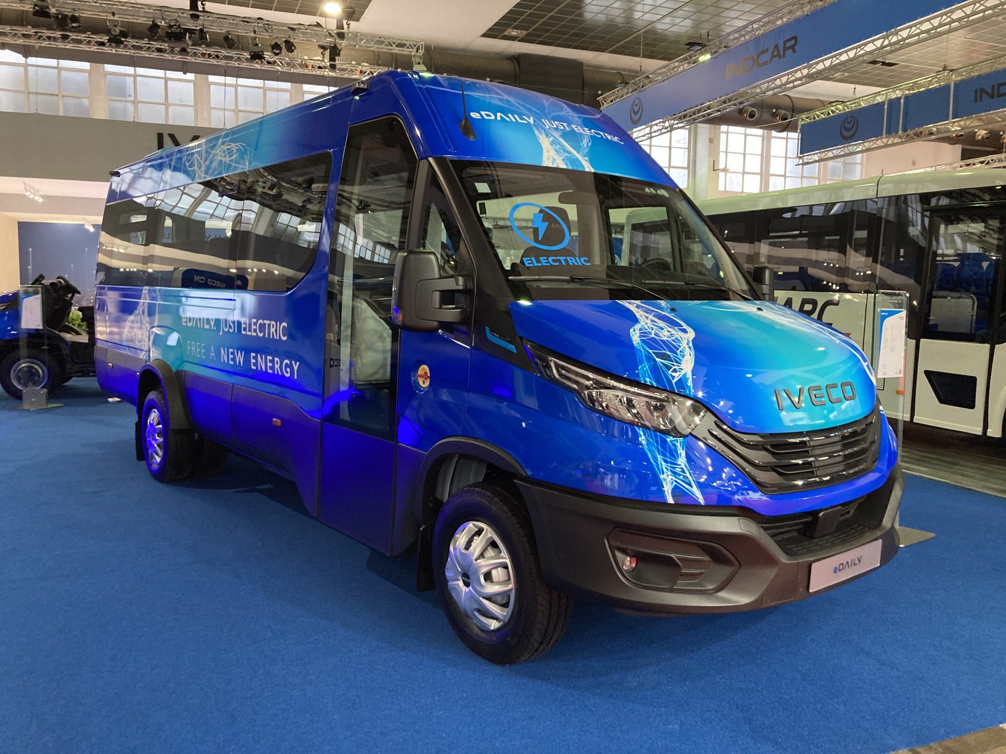 Iveco Bus e-buses on stage at Busworld are all equipped with new ADAS technology