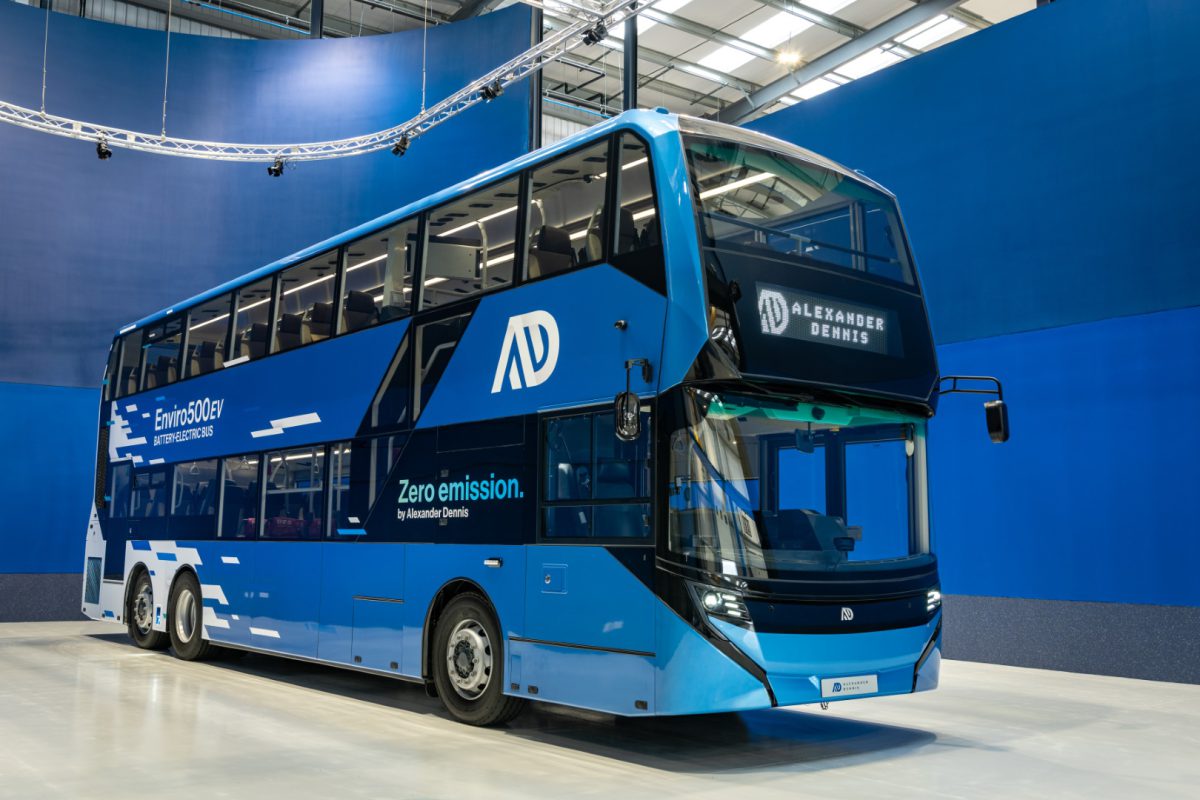 Alexander Dennis will provide 35 battery-electric Enviro500EV in Hong Kong