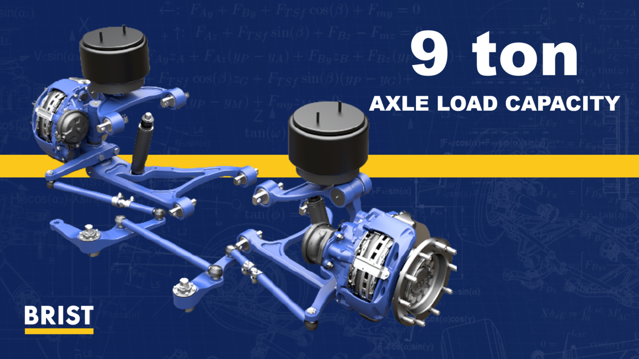 BRIST new 9ton-capable front independent axle with the next generation ...