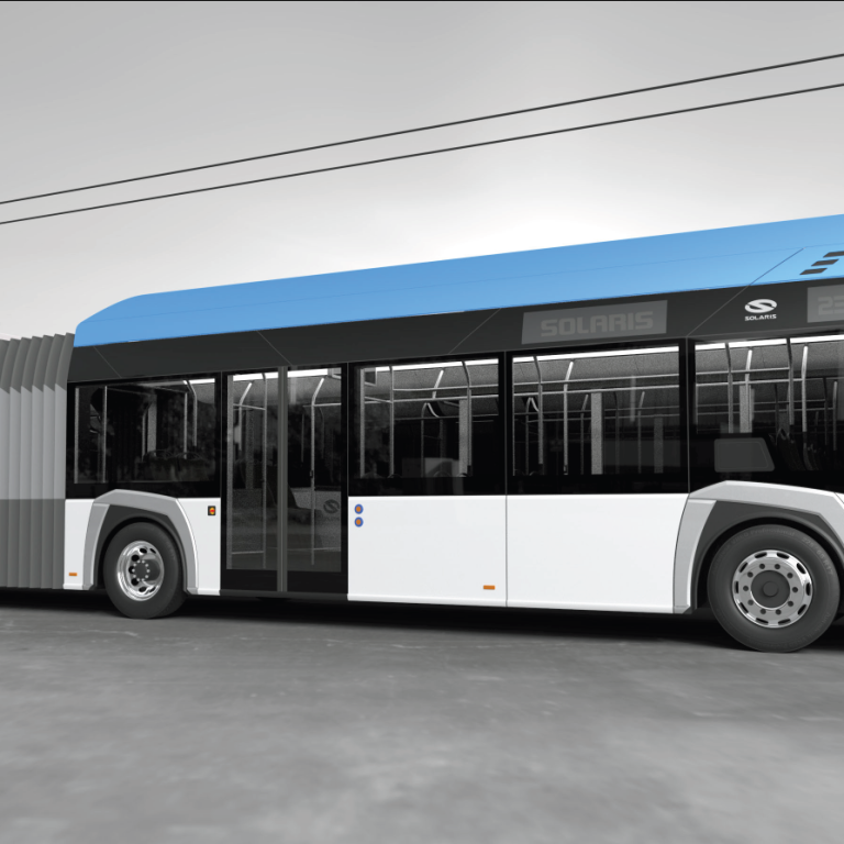 Ten Solaris Trollino Metrostyle are being delivered to Arnhem (Netherlands)