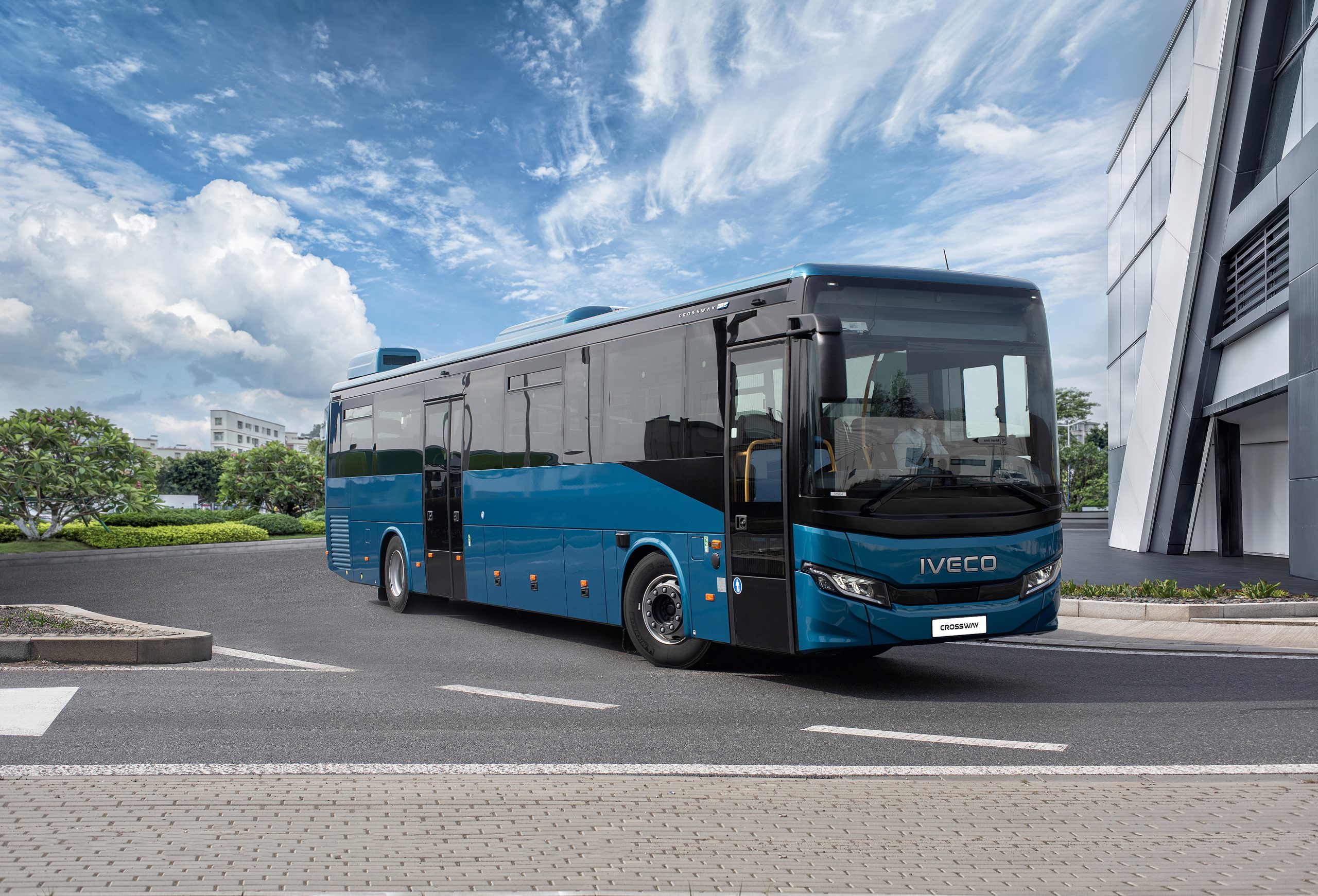 Iveco Bus launches the Crossway Hybrid, a normal floor intercity bus featuring Voith technology ...