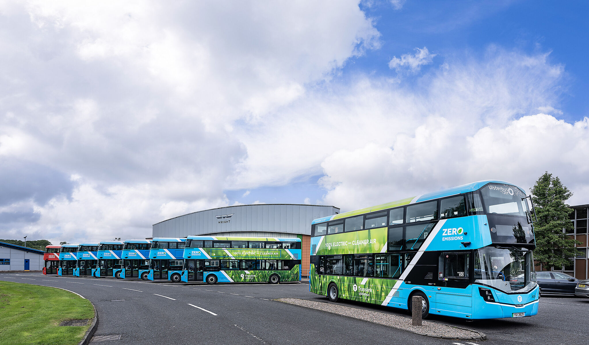 Translink took delivery of first Wrightbus e-buses (out of a 100-units ...