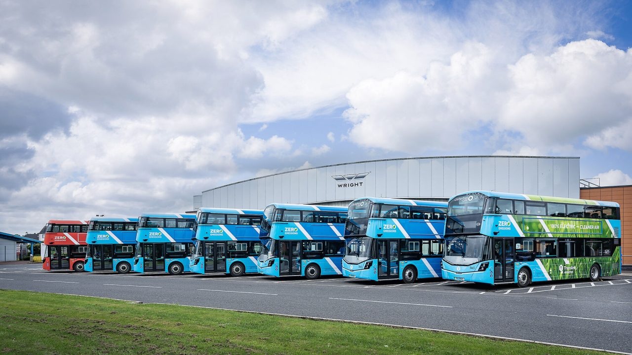 Translink took delivery of first Wrightbus e-buses (out of a 100-units ...