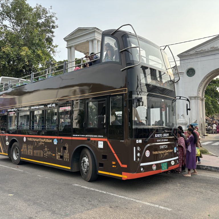 New Switch EiV22 double decker open top buses deployed in Kerala, India ...