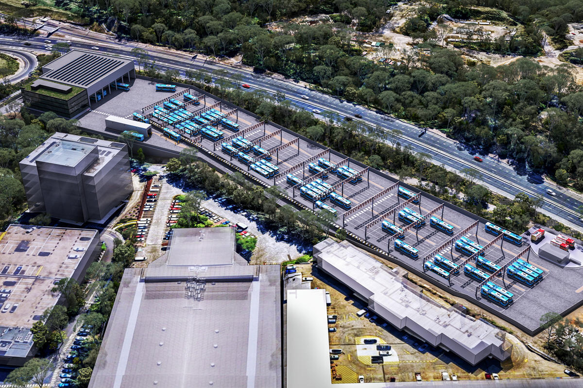A 165-units e-bus depot will be launched in Sydney by end 2027 (by Busways)