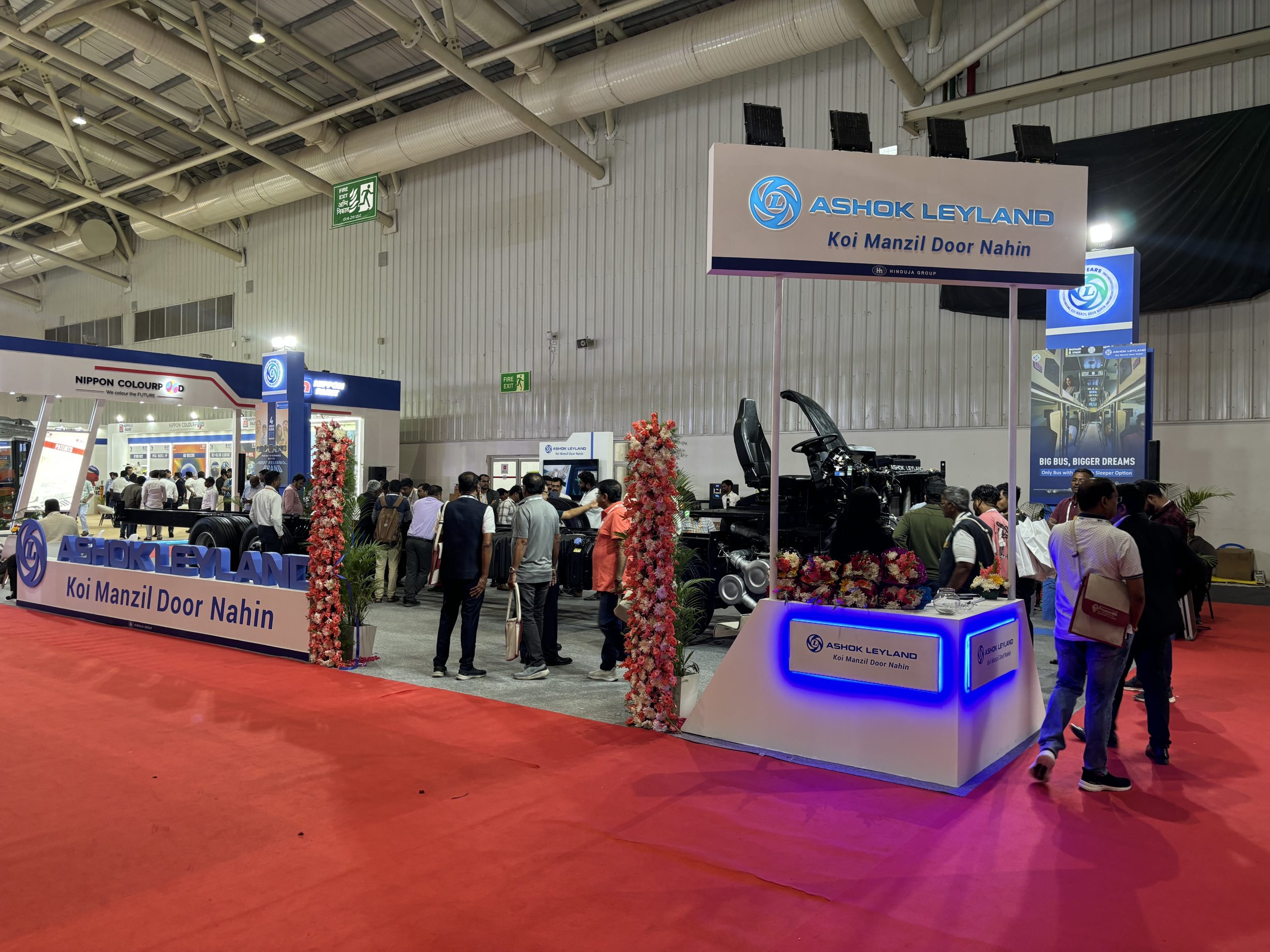 Ashok Leyland unveiled front engine multi-axle bus chassis GARUD 15m