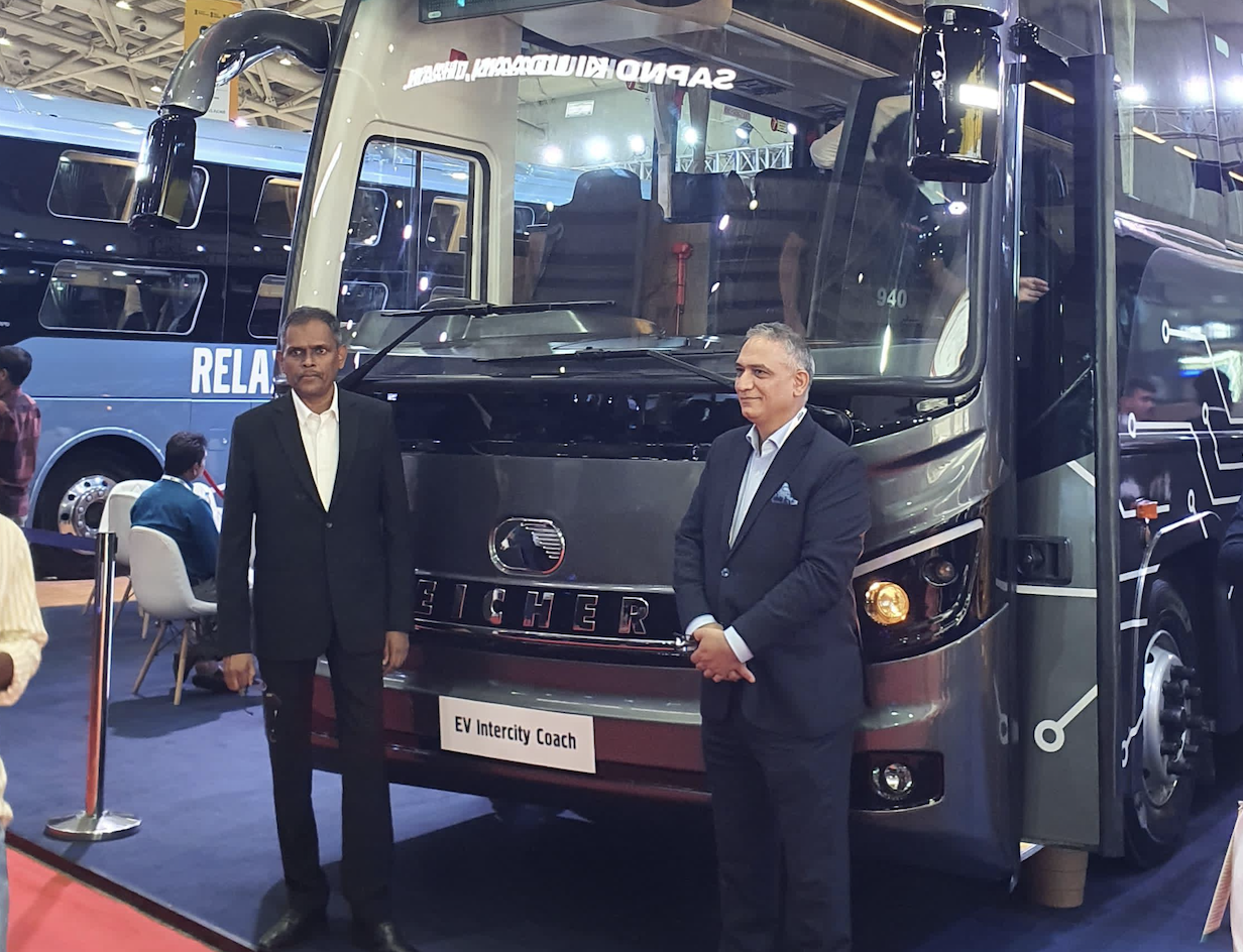 India, Volvo - Eicher joint-venture VECV at PRAWAAS 4.0 with 3 vehicles ...