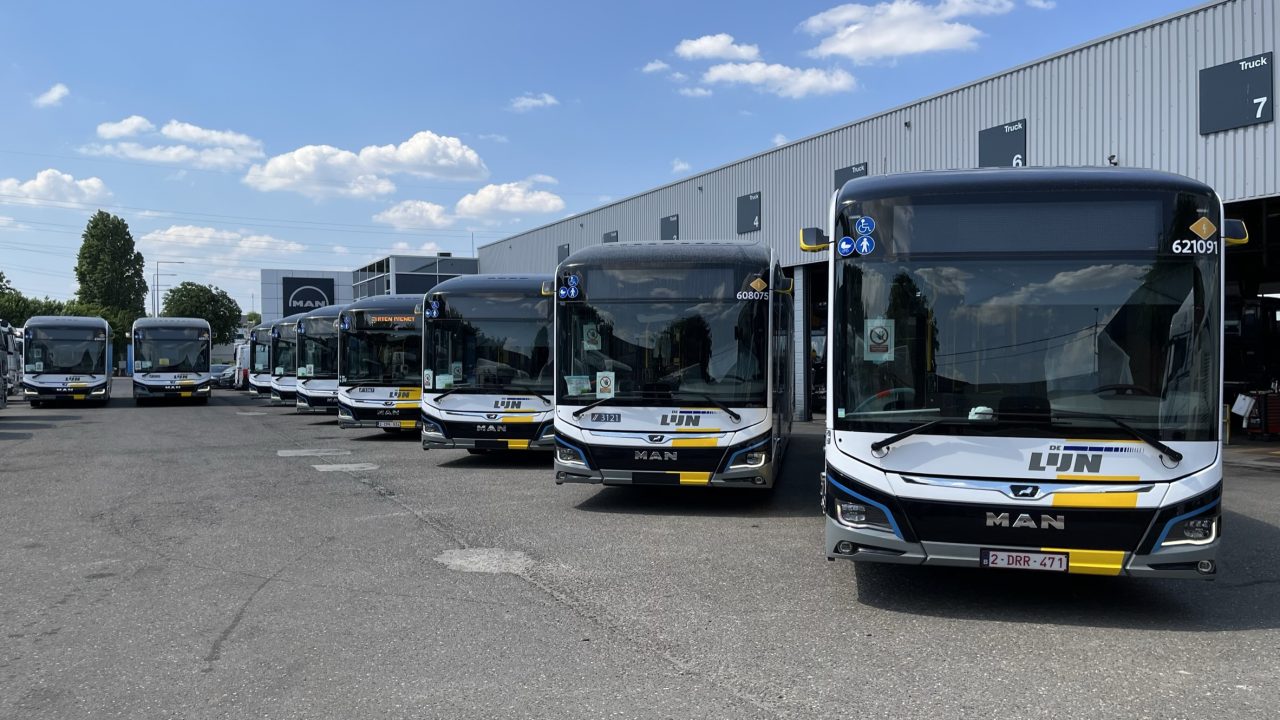 MAN received an order for 181 electric buses in Belgium, by Hansea