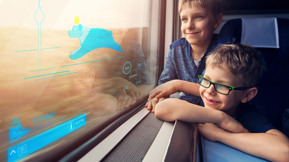 Holographic display technology for trains' and buses' windows: Hübner's ...