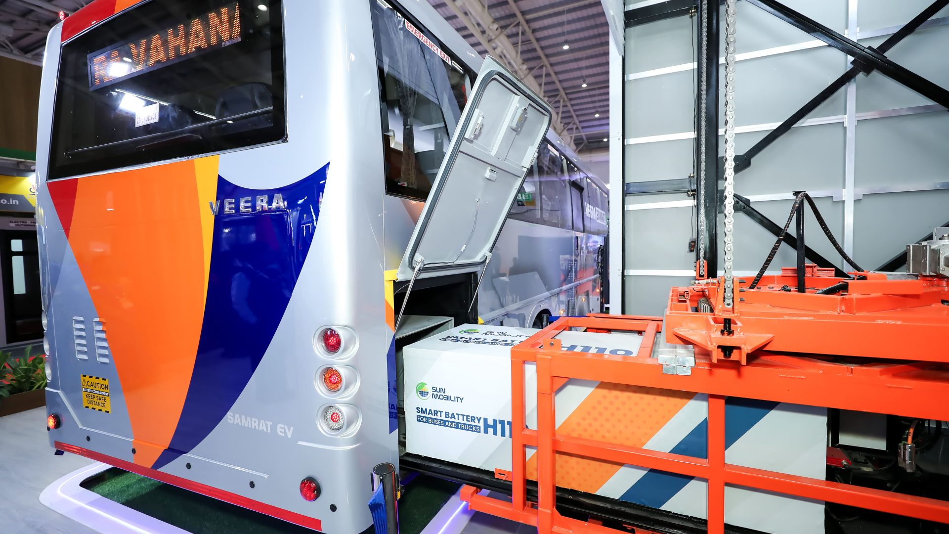 Battery swapping technology for heavy-duty vehicles: a Indian premiere ...