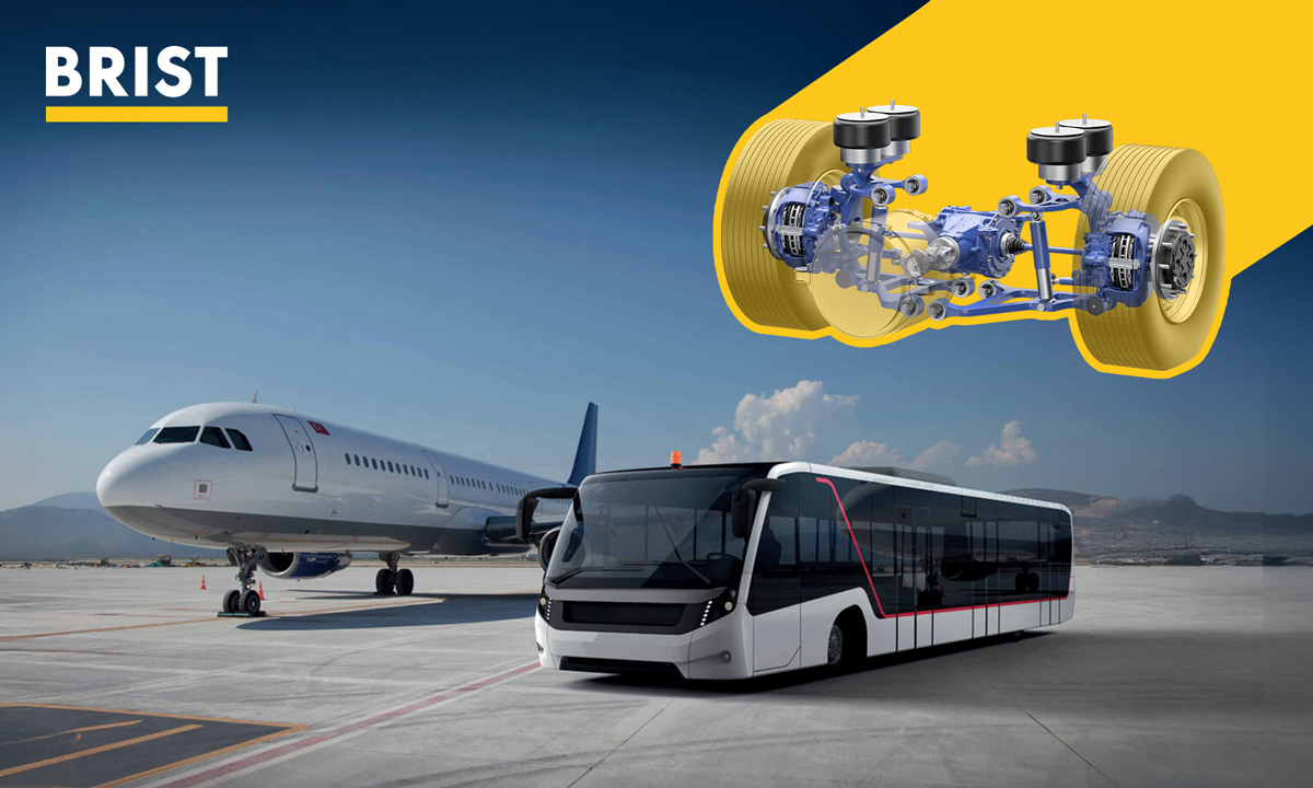 BRIST enhances airport bus transportation with dedicated axles combination