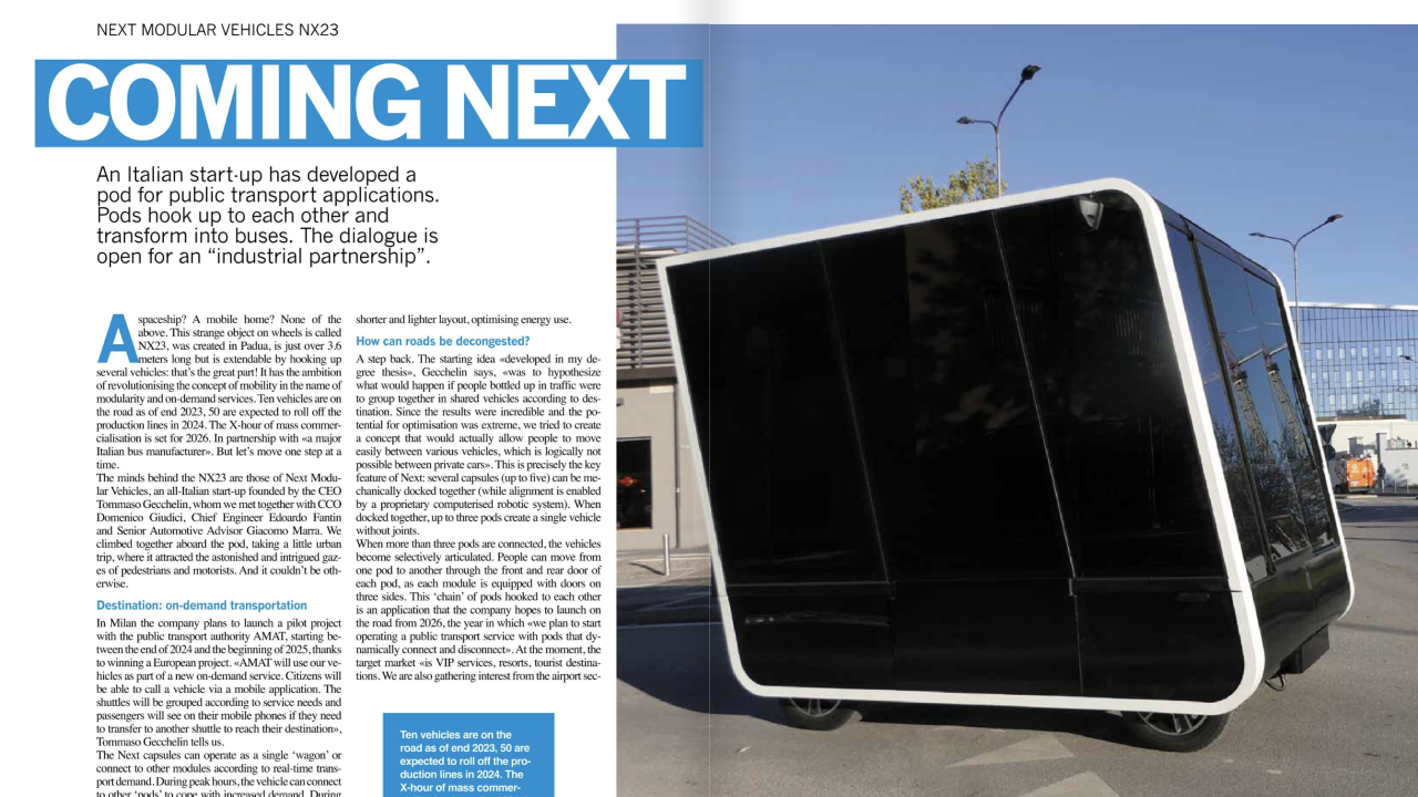Italian startup NEXT unveils new generation modular pod for passenger ...
