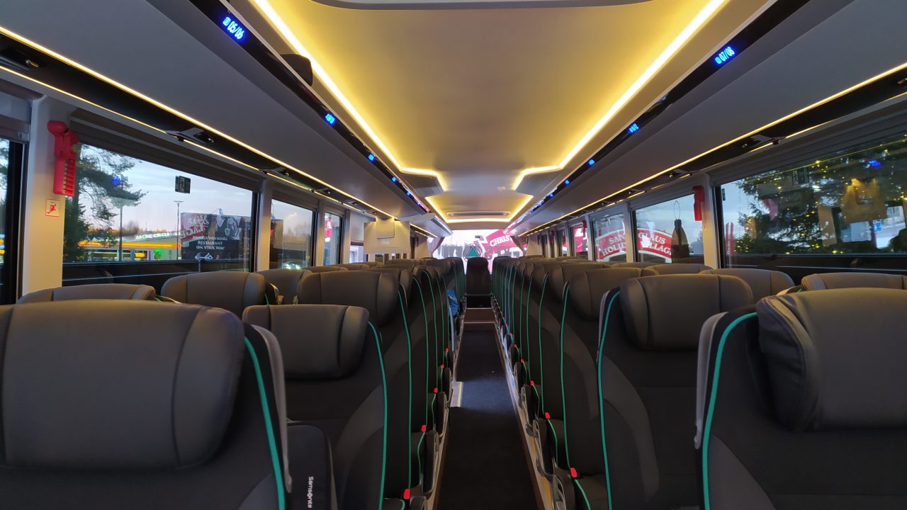 We traveled to Lapland aboard Yutong's T15E electric coach