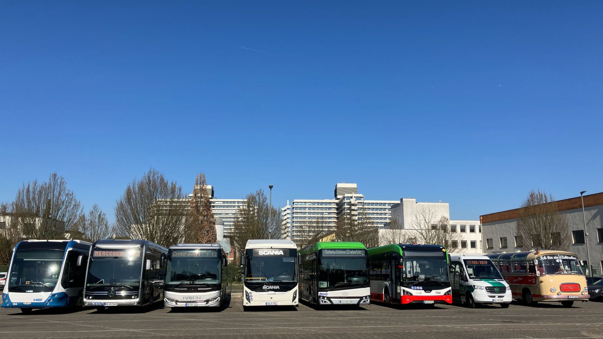 Iveco, Scania-Higer, Solaris and VDL in competition at Ebus Test 2025