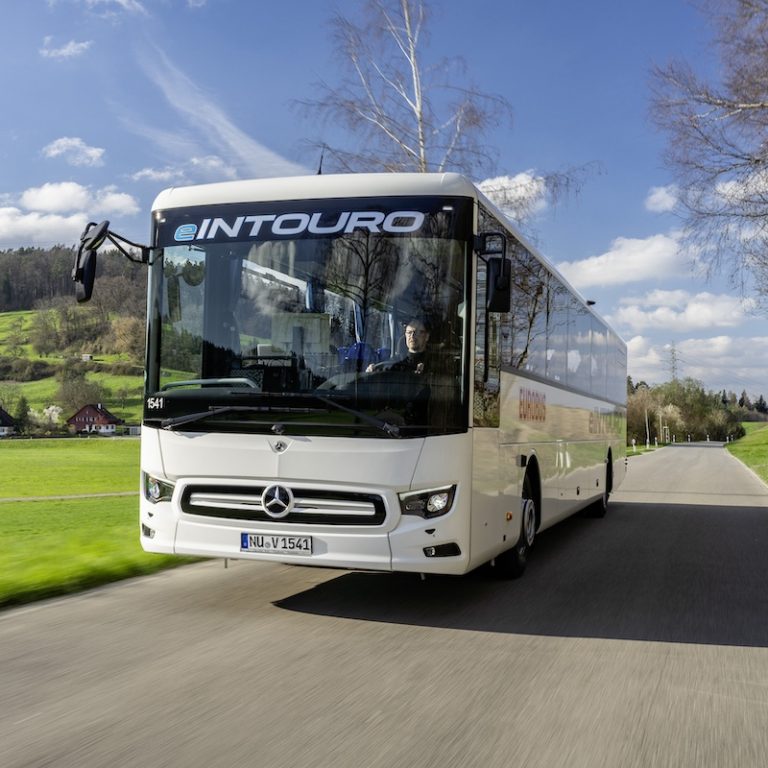 First customer test drive (and first order) for the Mercedes eIntouro ...