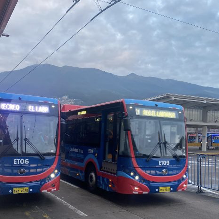 The new Yutong trolleybuses for Quito's network