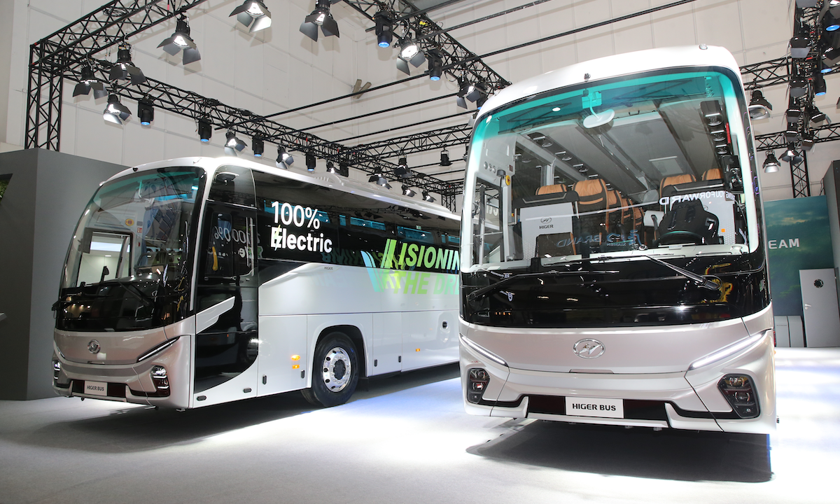 Higer unveils New V Series electric coaches for the European market ...